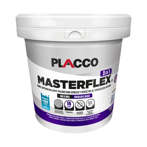 PLACCO MASTERFLEX | Revestimiento Acrílico para Techo